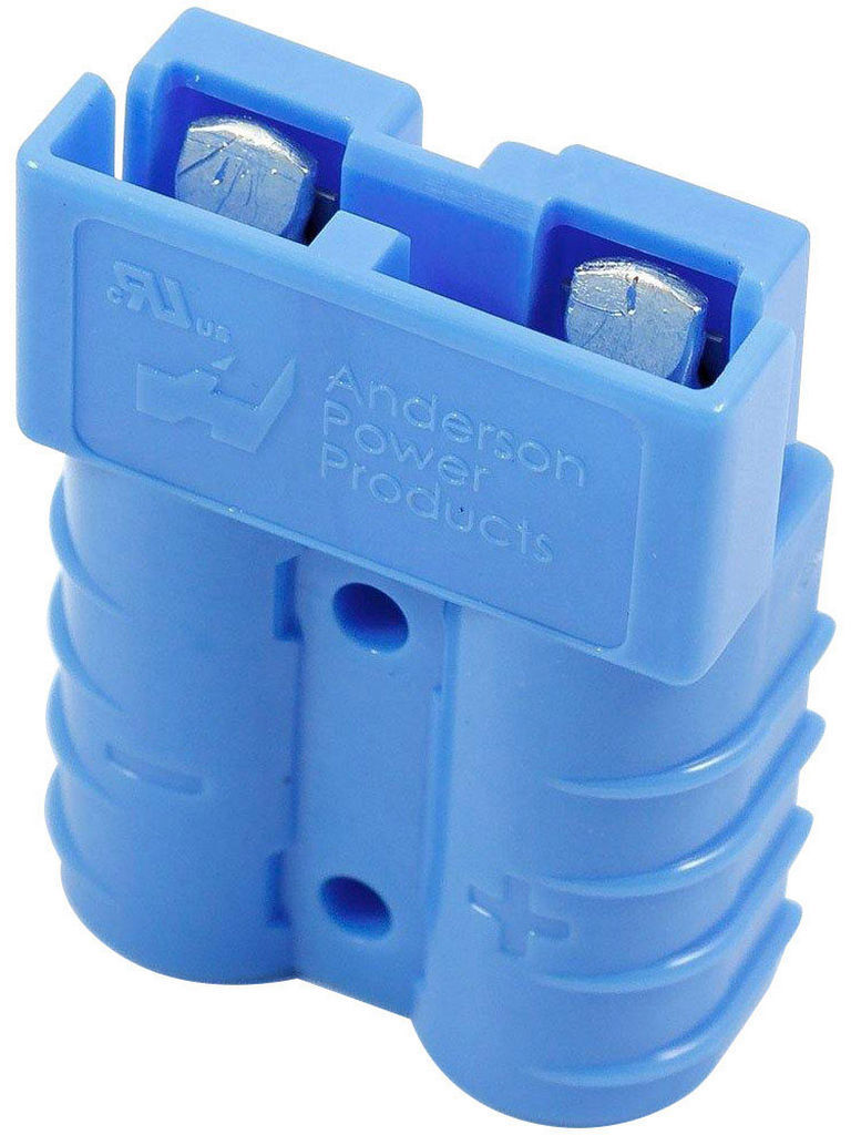 Genuine Anderson 50A Blue Kit - Plug & 2 contacts for 8 AWG cable ...