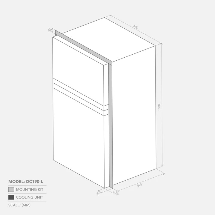 Bushman DC190L 190L Caravan Fridge - 12V / 24V | Offroad Living
